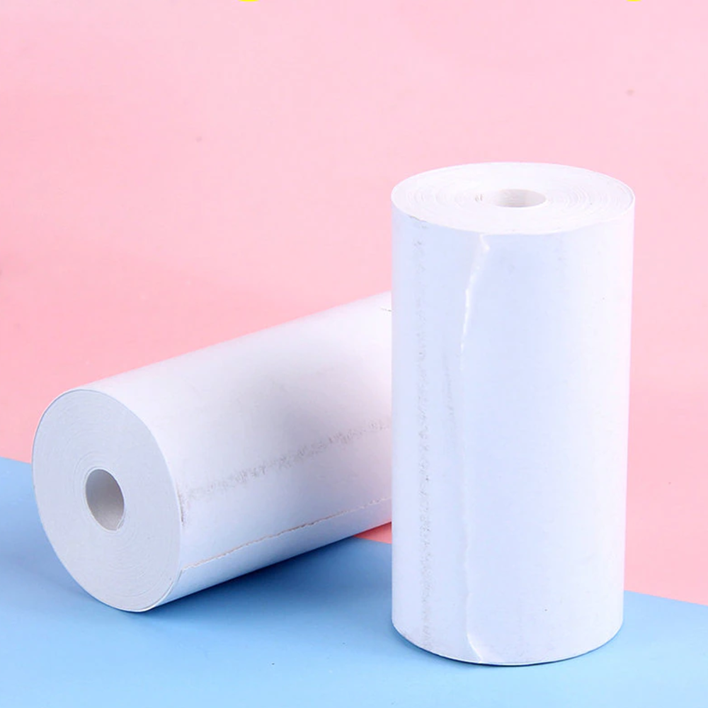 Rollo Papel Blanco con Adhesivo x 5 unidades para Impresora Portatil ...