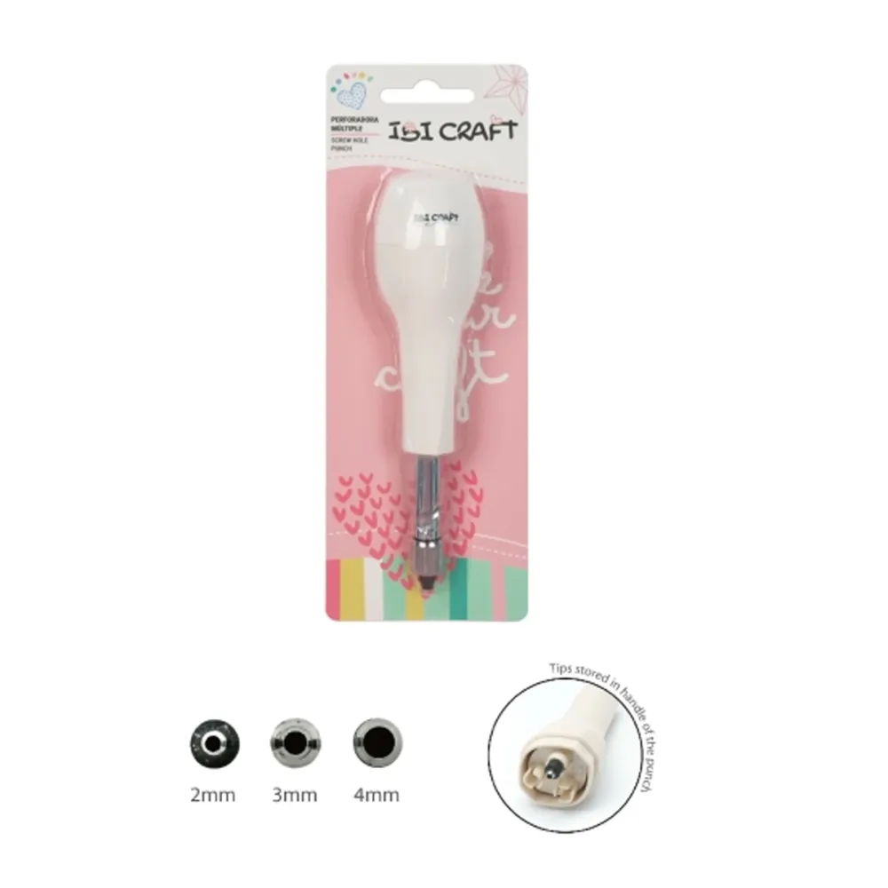 Perforadora Múltiple Punzón 4 mm, 3 mm, 2 mm