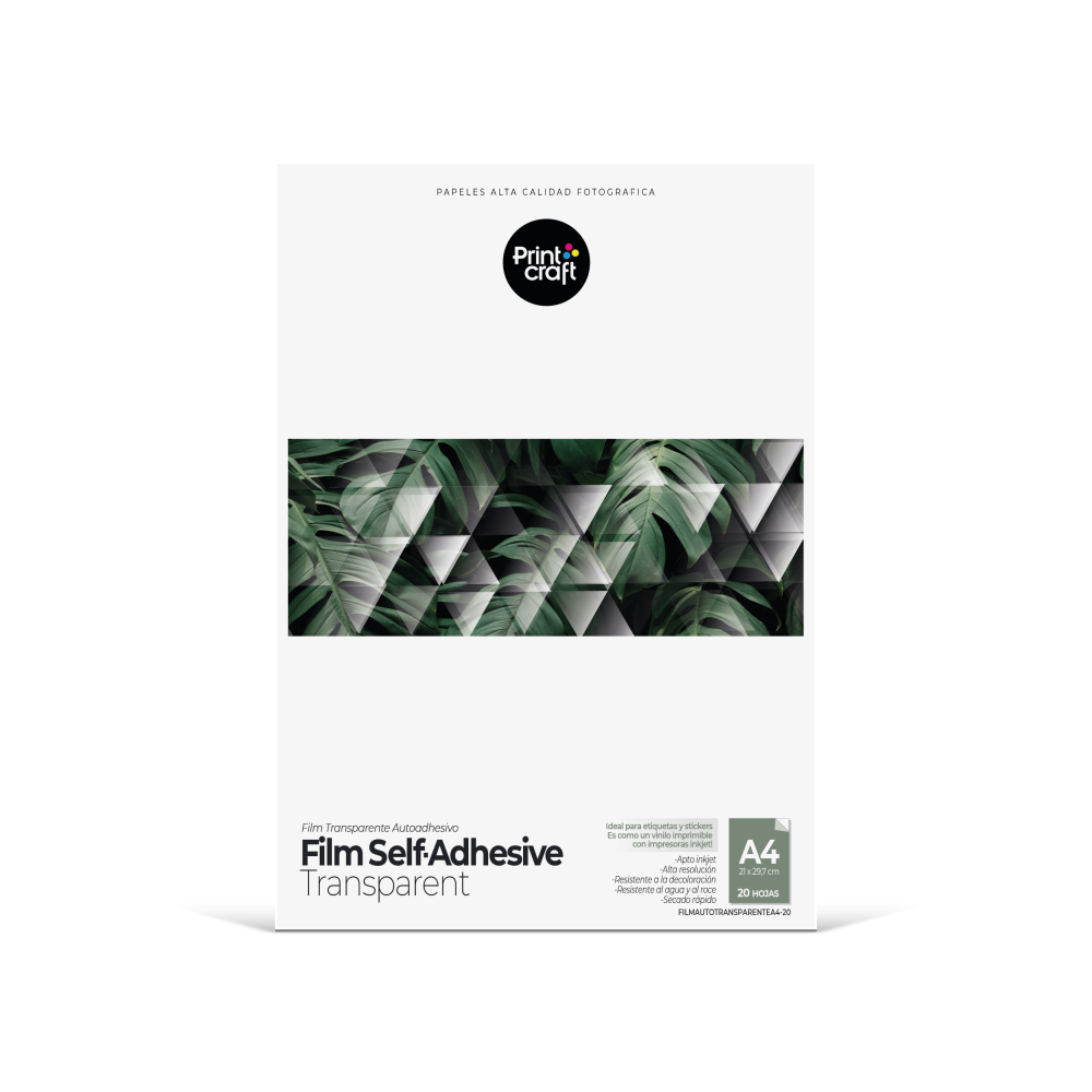 Film Transparente Autoadhesivo A4 20 hojas